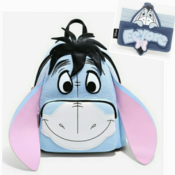 Loungefly | Bags | Nwt Loungefly Eeyore Mini Backpack And Cardholder ...
